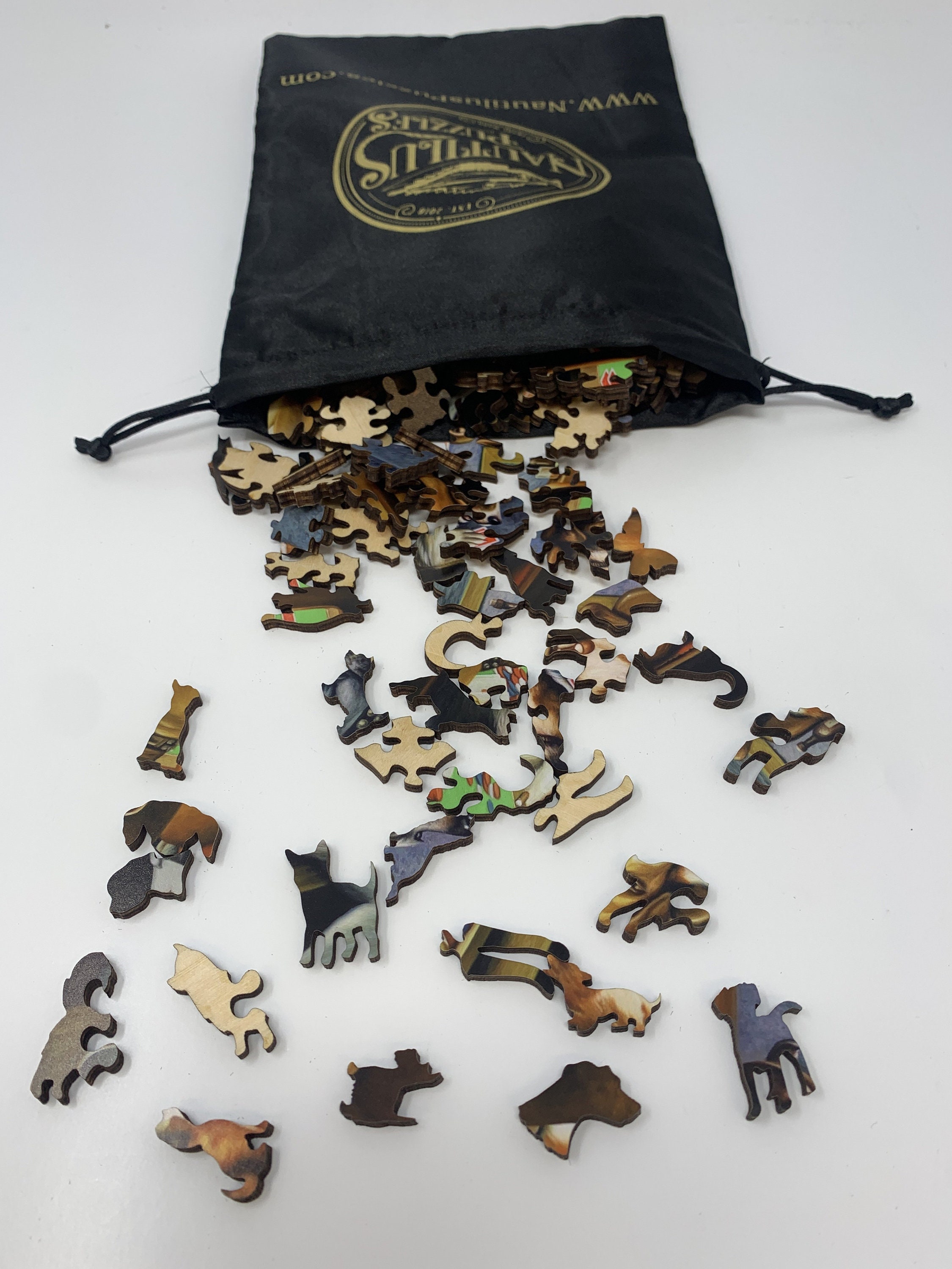 Dog Wooden Jigsaw Puzzles for Adults 150 Pieces by Nautiluspuzzles ...