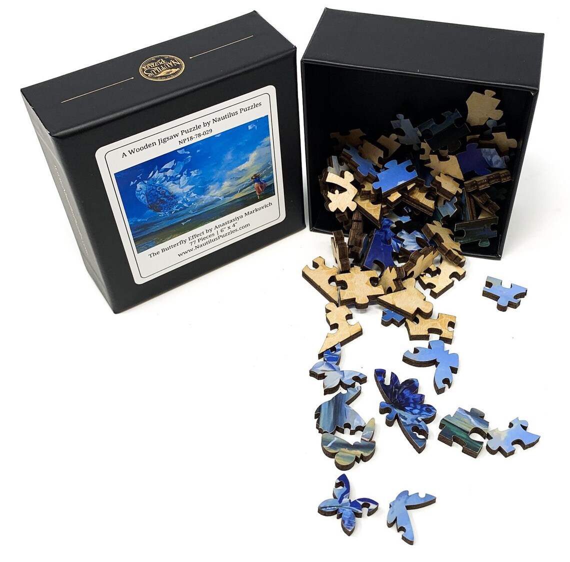 Wooden Jigsaw Puzzles for Adults - the Butterfly Effect (77 Pieces ...