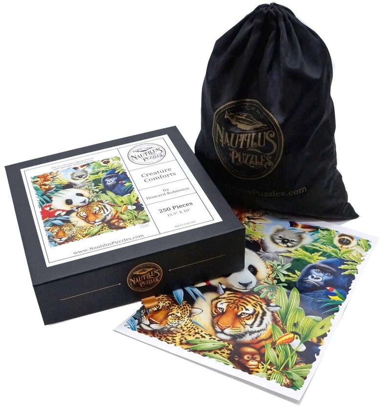 Wooden Jigsaw Puzzles for Adults Creature Comforts 250 - Etsy