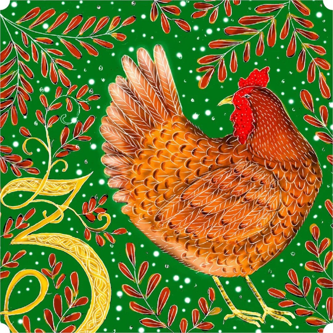 Wooden Jigsaw Puzzles for Adults Three French Hens (50 Piece Mini ...