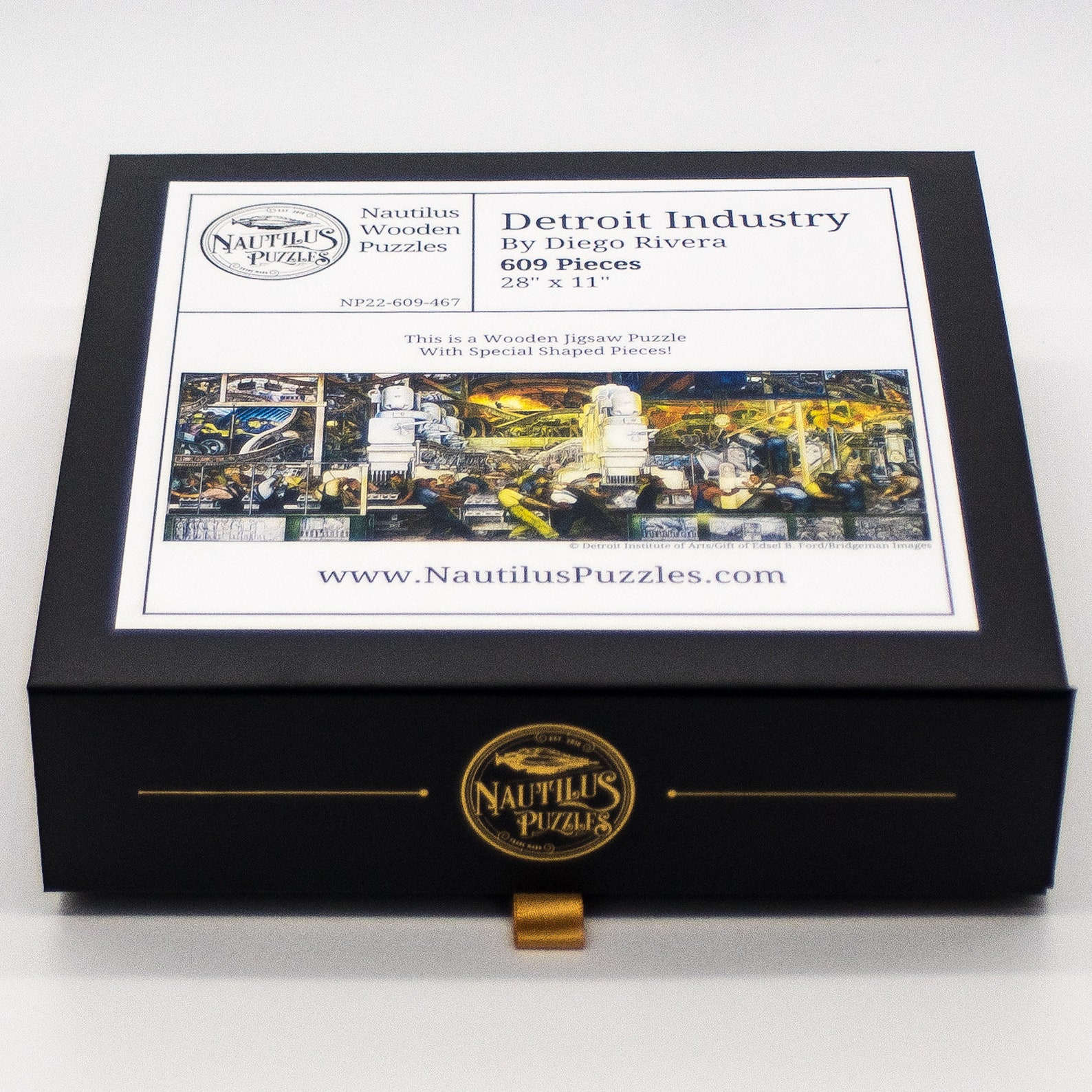 Wooden Jigsaw Puzzles for Adults Detroit Industry North | Etsy