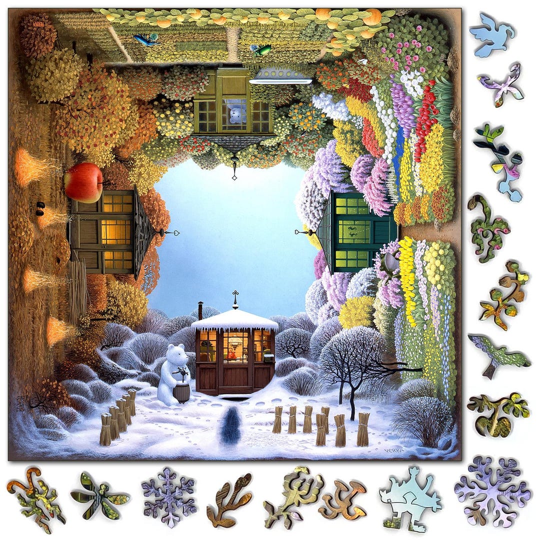 Wooden Jigsaw Puzzles for Adults 301 Pieces by Nautiluspuzzles® - Etsy