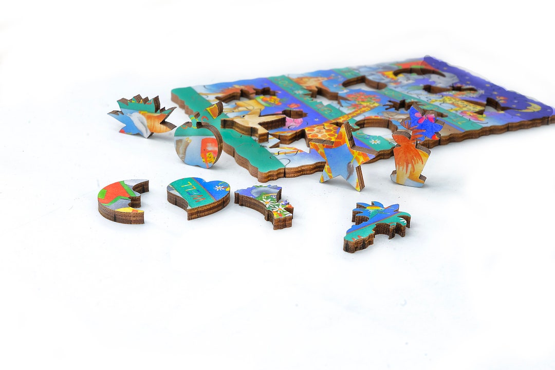 Mini Wooden Jigsaw Puzzle Get Well Soon 50 Pieces Made in the USA by ...
