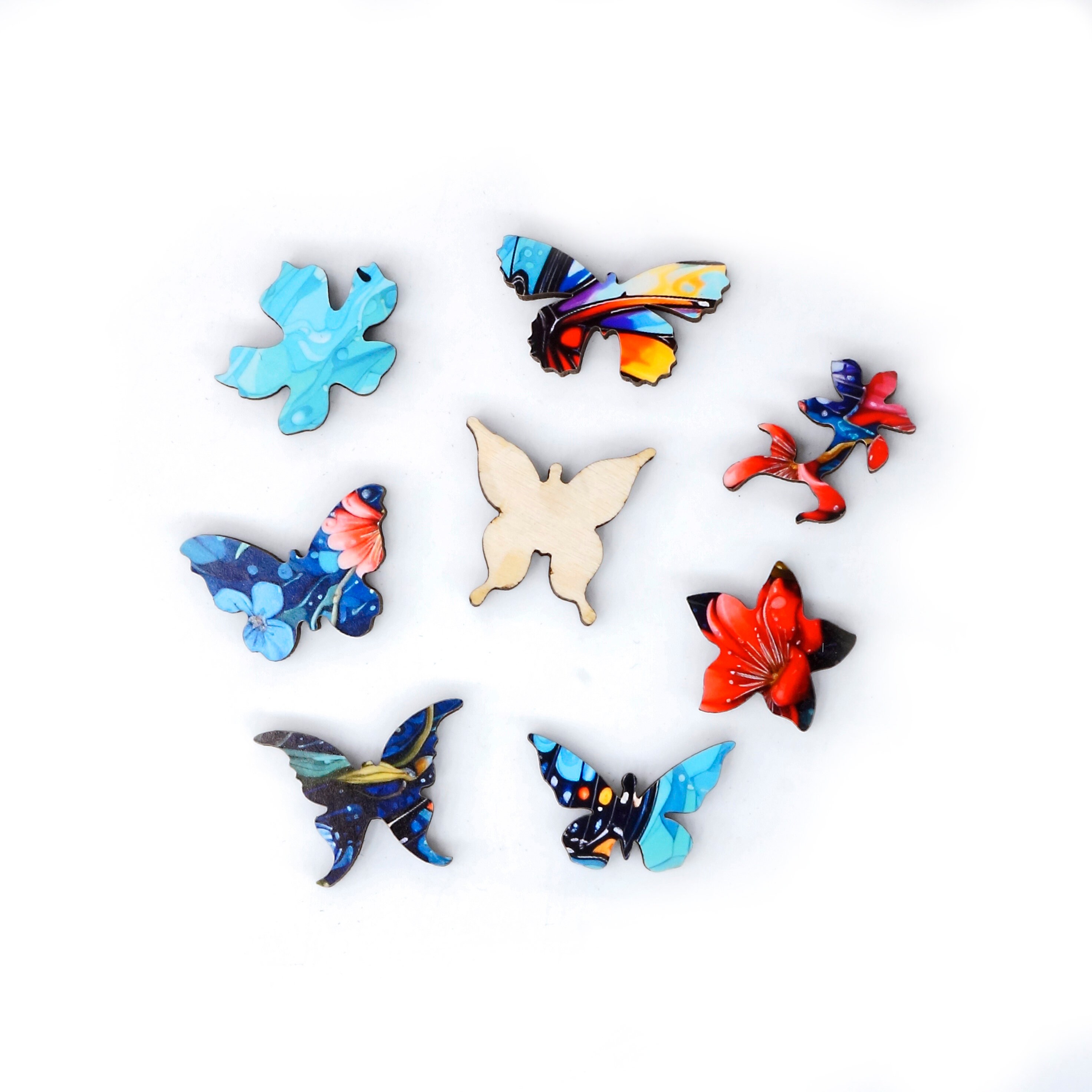 Mini Wooden Jigsaw Puzzles for Adults - Rainy Day Wings (50 Piece Mini ...