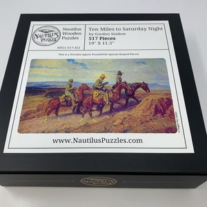 Western Cowboy Jigsaw Puzzles for Adults 517 Pieces by Nautilus Puzzles ...