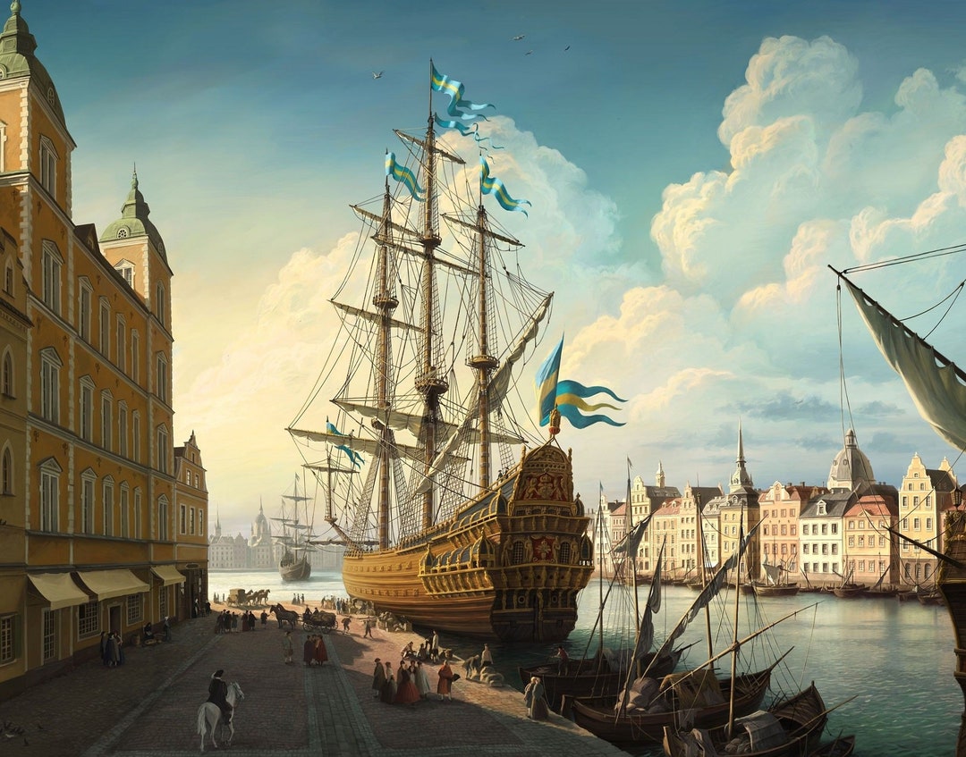 Wooden Jigsaw Puzzles for Adults | the Vasa in Stockholm Harbor | 425 ...