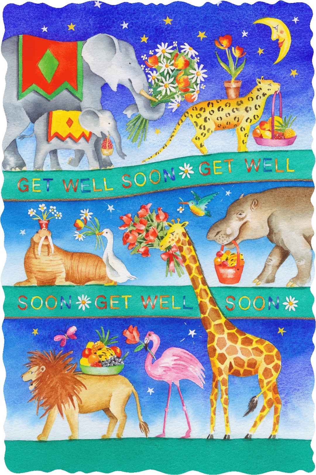 Mini Wooden Jigsaw Puzzle Get Well Soon (50 Pieces) Made in the USA by ...
