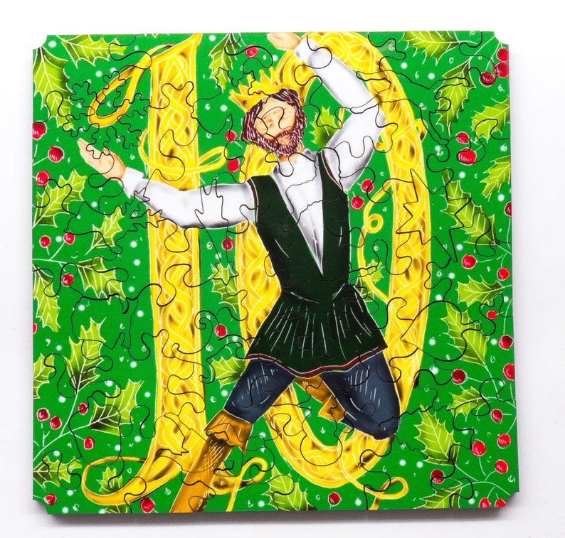 Wooden Jigsaw Puzzles for Adults Ten Lords A-leaping 50 Piece - Etsy