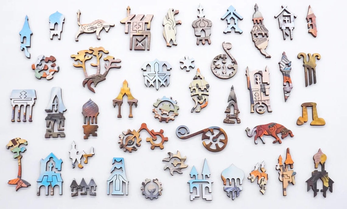 Wooden Jigsaw Puzzles for Adults 458 Pieces by Nautiluspuzzles ...