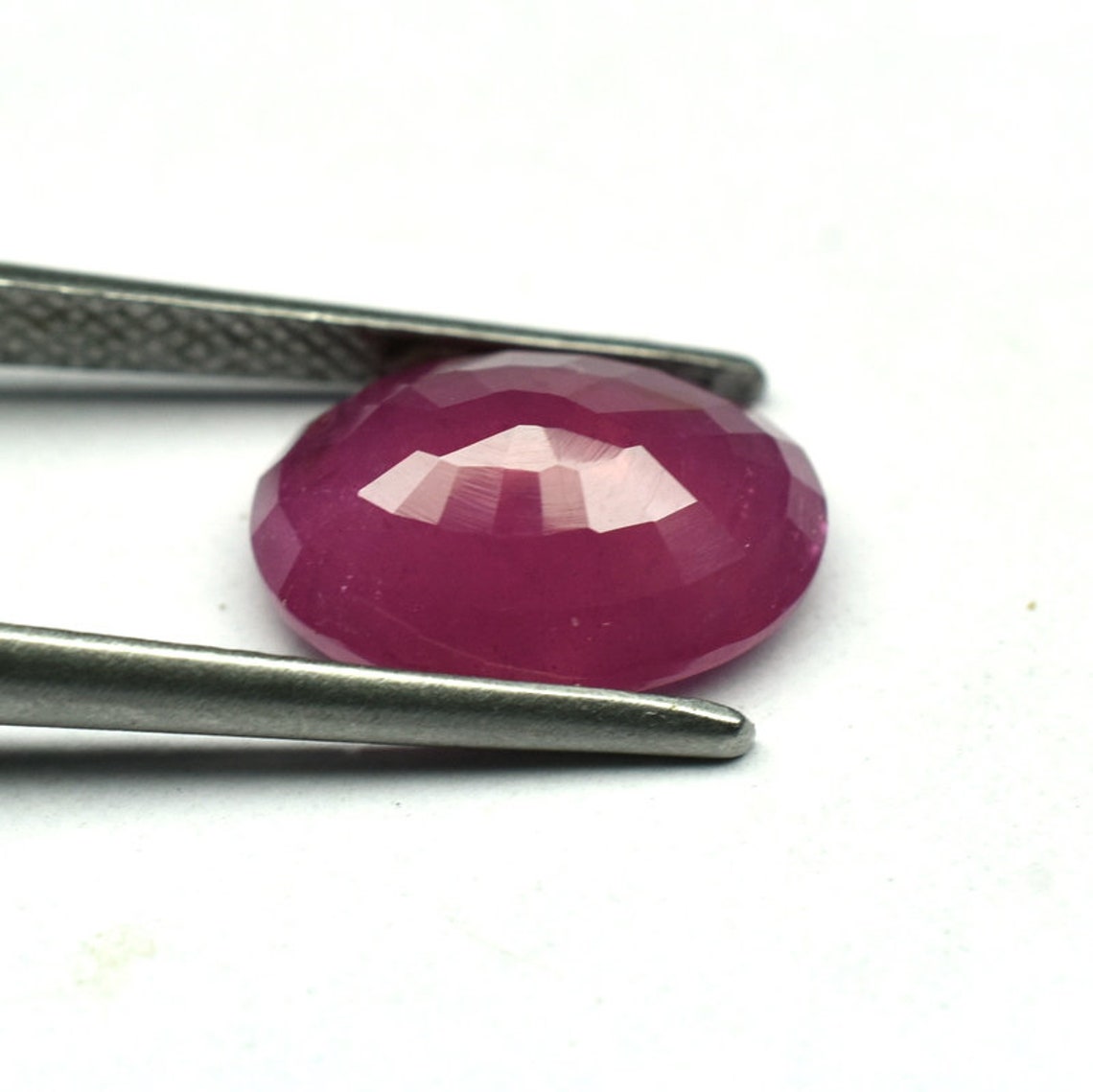 Natural Ruby Gemstone-pinkish Red Ruby Oval Cut 4.80ctsloose - Etsy