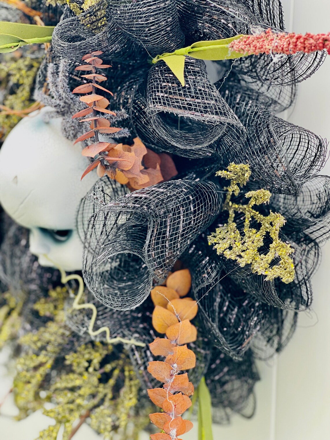 Halloween Wreathgraveyard Decor Graveyard Wreath Scary - Etsy