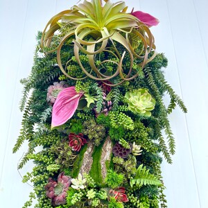 Large Tropical Double Door Everyday Wreath | Summer Succulent Door ...
