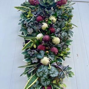 Large Spring Double Door Everyday Wreath Summer Succulent Door Hanger ...