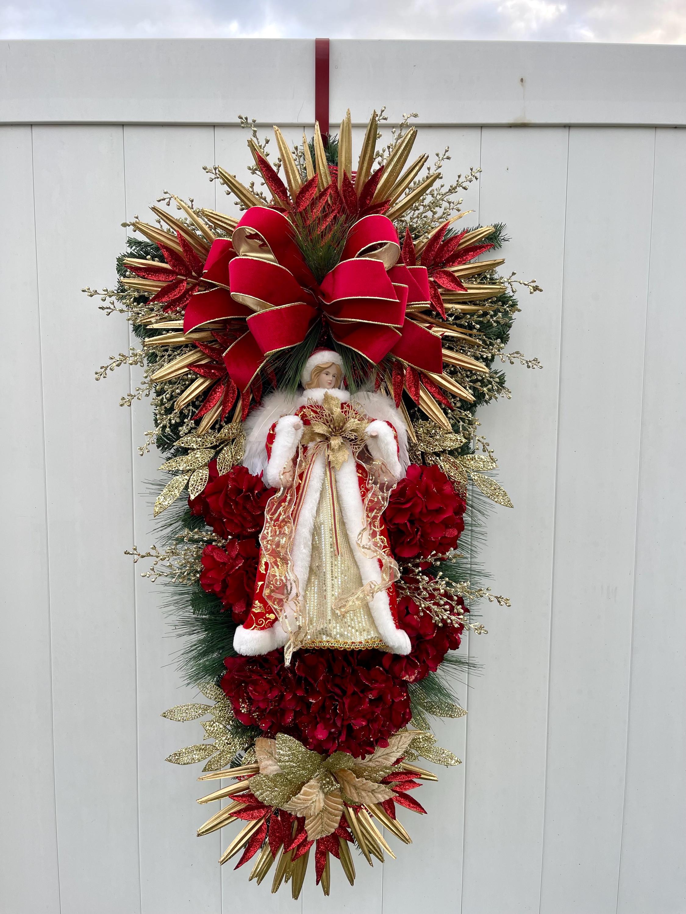 Double Door Star Angel for Christmas Wreath | Christmas Swag |christmas ...