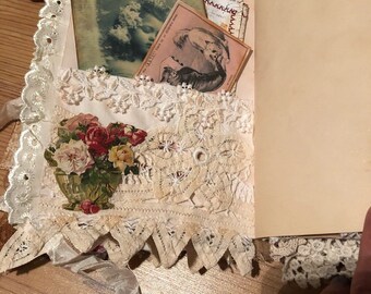 Shabby chic journal | Etsy