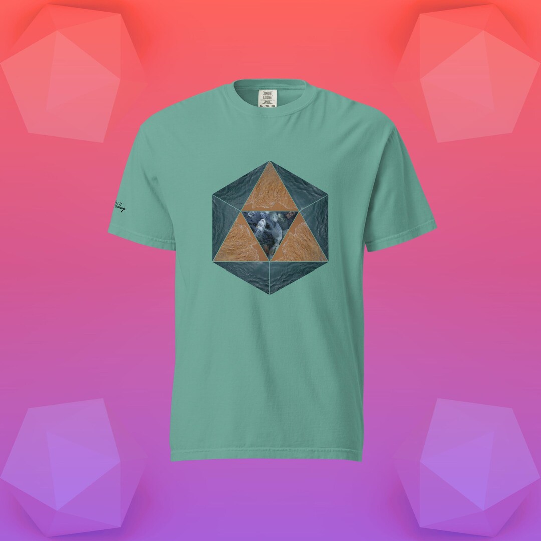 Water Element Platonic Solids Cotton Comfort Colors Unisex Shirt by the ...