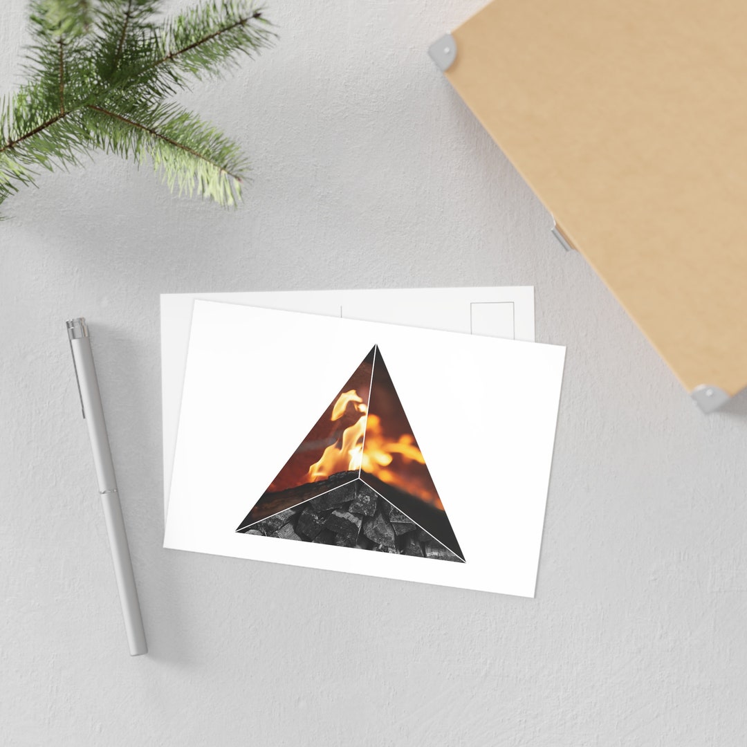 Fire Element Platonic Solids Fine Art Postcards 4x6 Art Print - Etsy