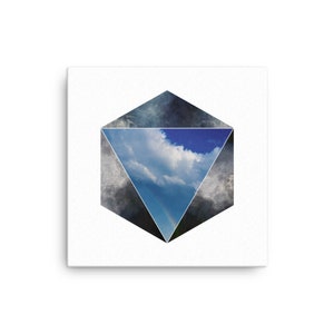 Air Element Platonic Solid Photography Art Print on Canvas Wall Hanging ...