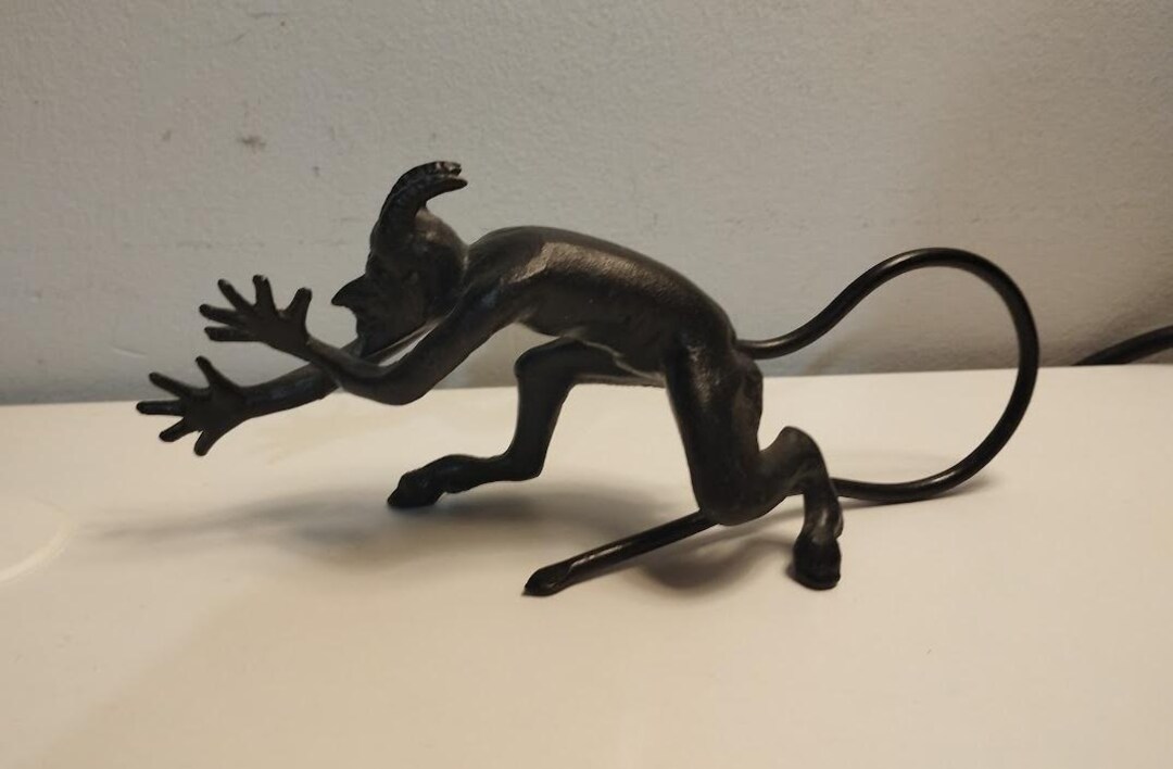 Big Collectible Cast Iron Devil Demon Figurine Made by Kasli Factory ...