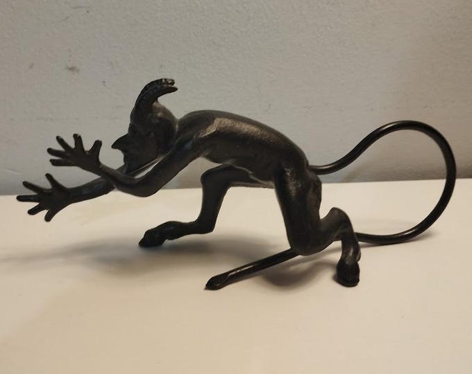 Big Collectible Cast Iron Devil Demon Figurine Made by Kasli Factory ...
