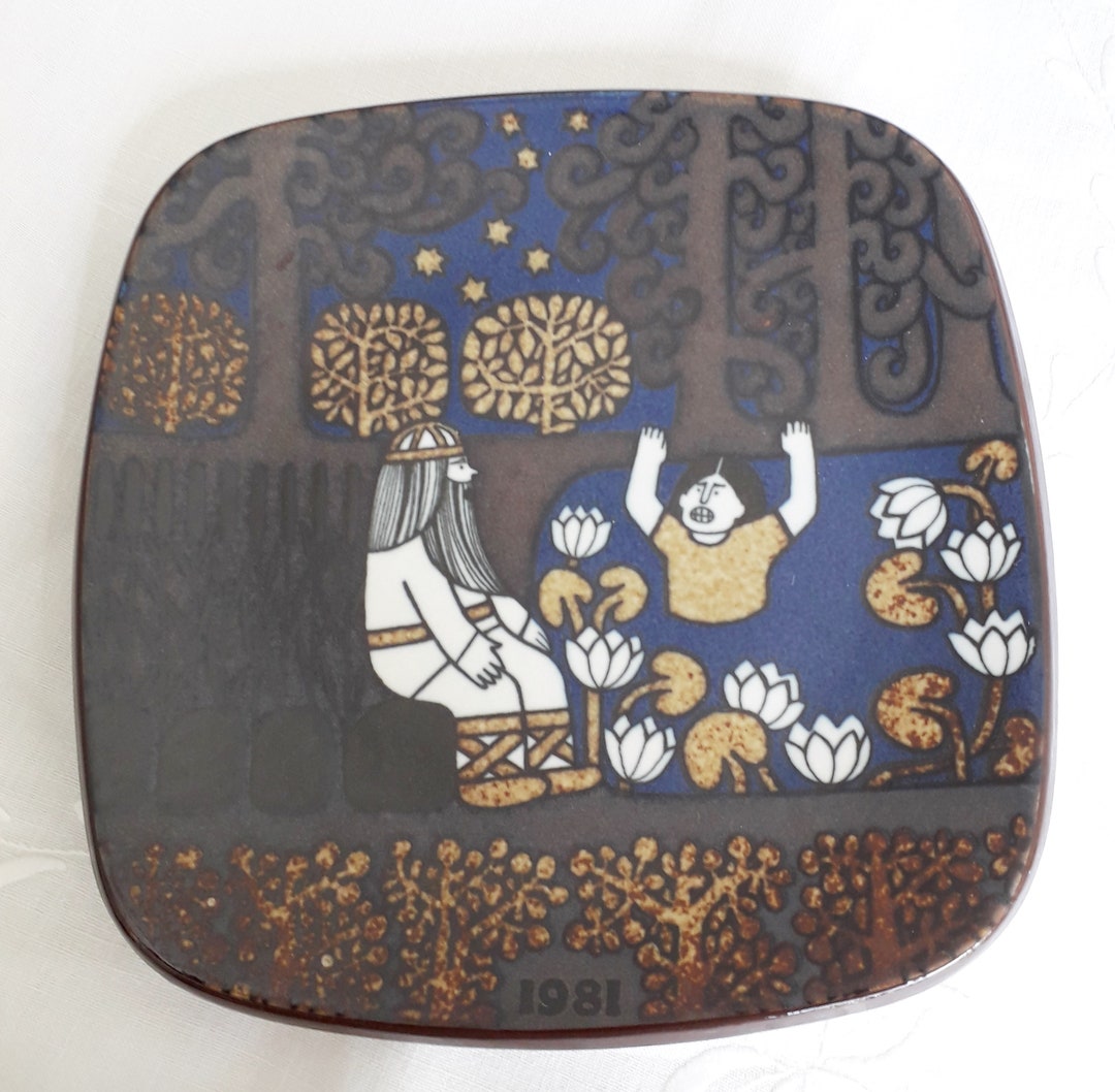 Decorative Kalevala Wall Plate From Arabia. Collectible Vintage 1981 ...