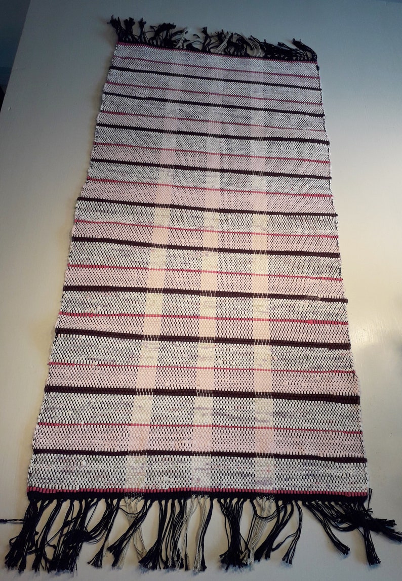 Vintage Hand-knotted Rug Trasmatta or Table Runner. Swedish - Etsy