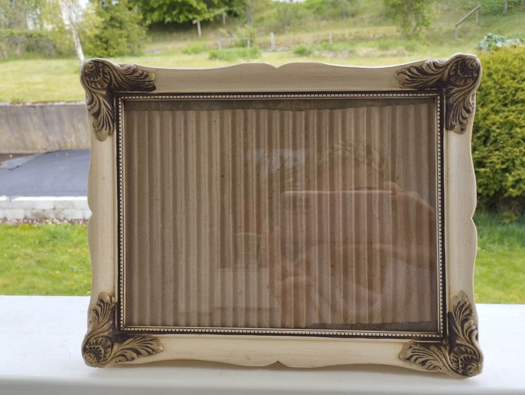 Old Wooden Photo Frame With Glass. Swedish Vintage 1950s. - Etsy