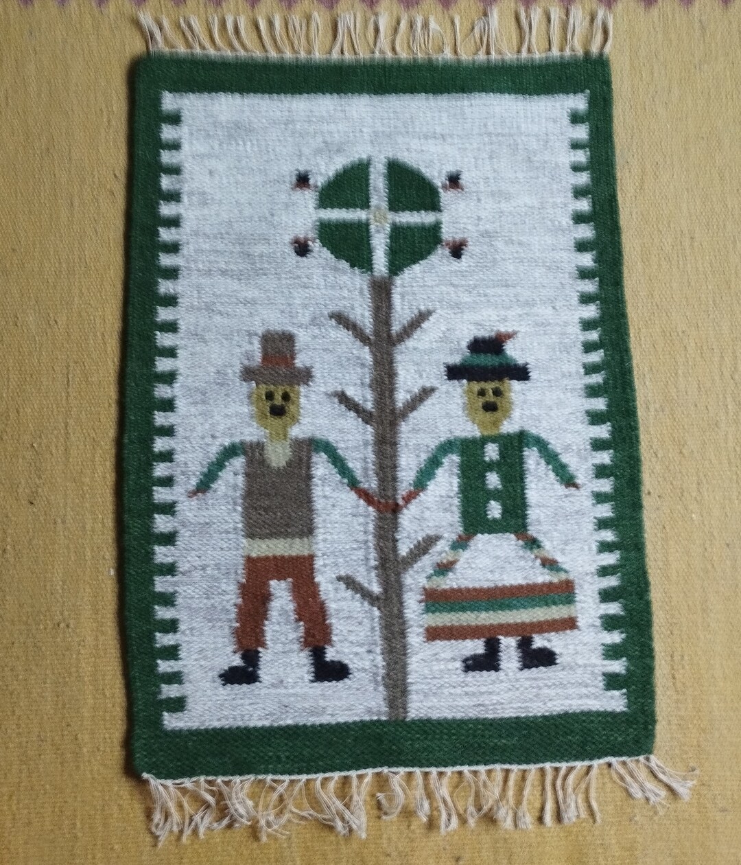 Handwoven Polish Cepelia Tapestry "harvest Festival". Polish Vintage ...