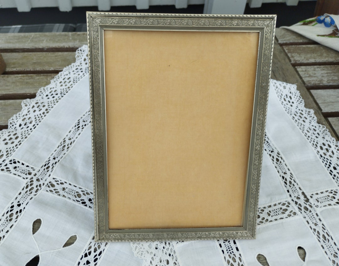 Big Scandinavian Photo Frame With Glass. Vintage 1970s. - Etsy