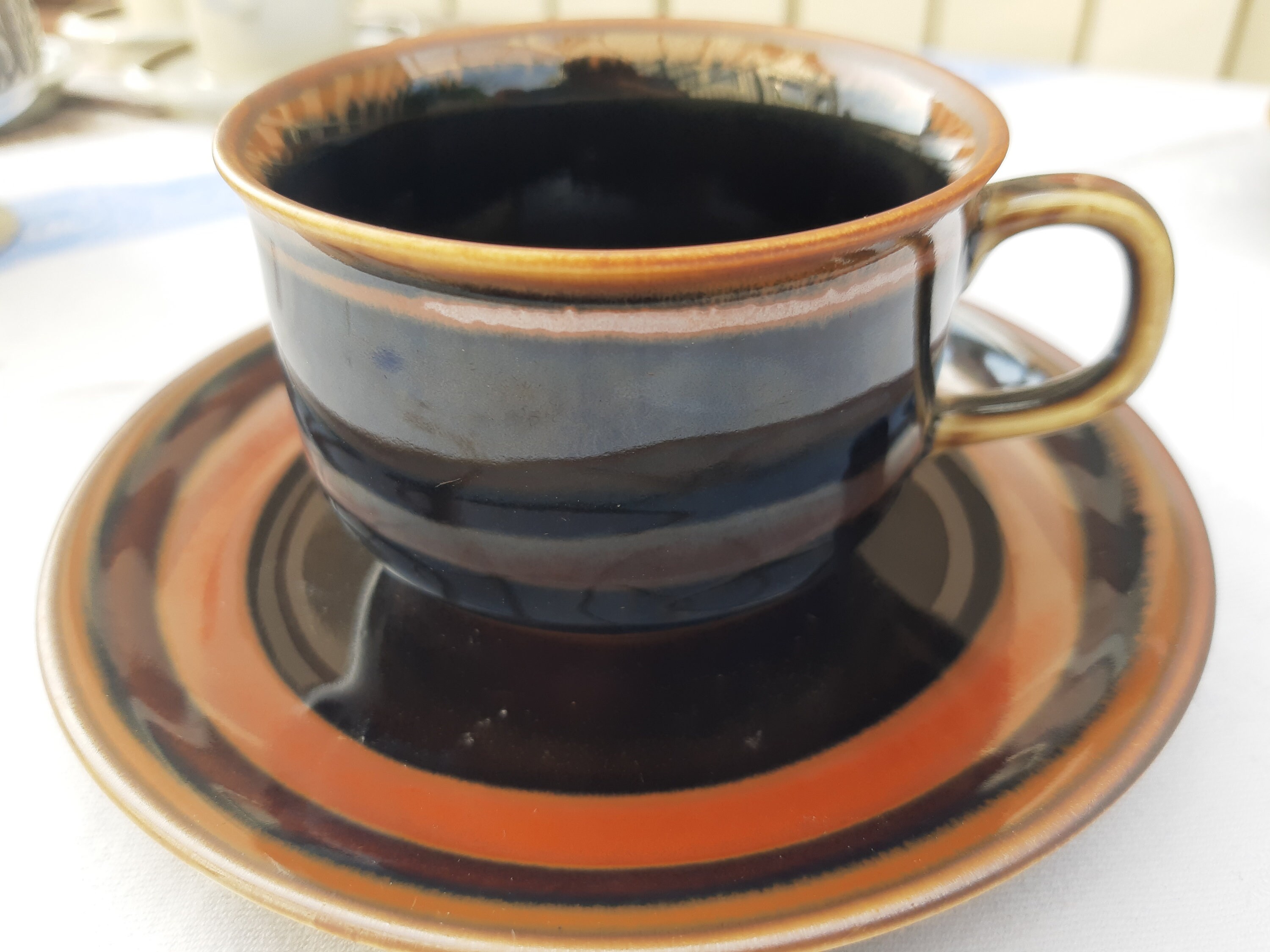 Rare Rörstrand Viking Ceramic Tea Trio Set. Swedish Vintage | Etsy