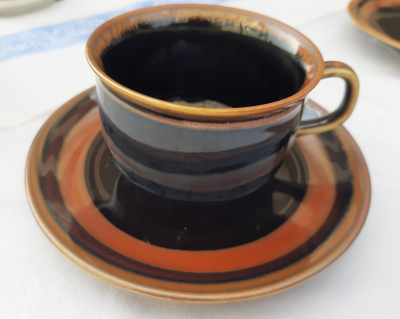 Rare Rörstrand Viking Ceramic Tea Trio Set. Swedish Vintage | Etsy