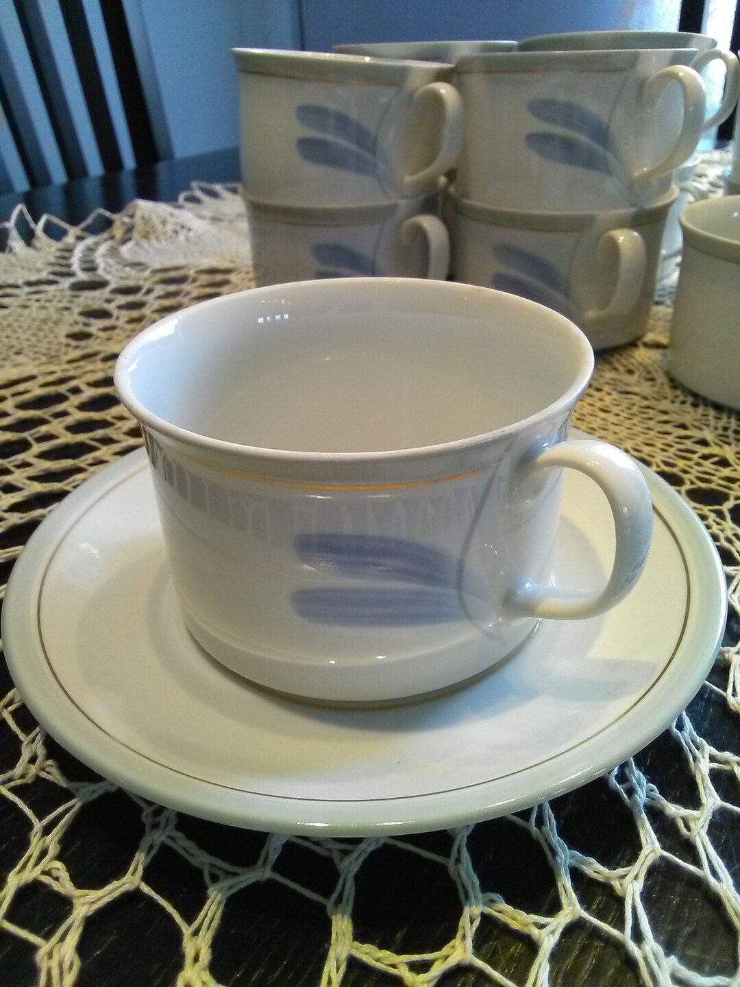 Two Rare "elysee" Rorstrand Tea Sets: 2 Cups and 2 Saucers. Swedish Vintage 1980s. - Etsy