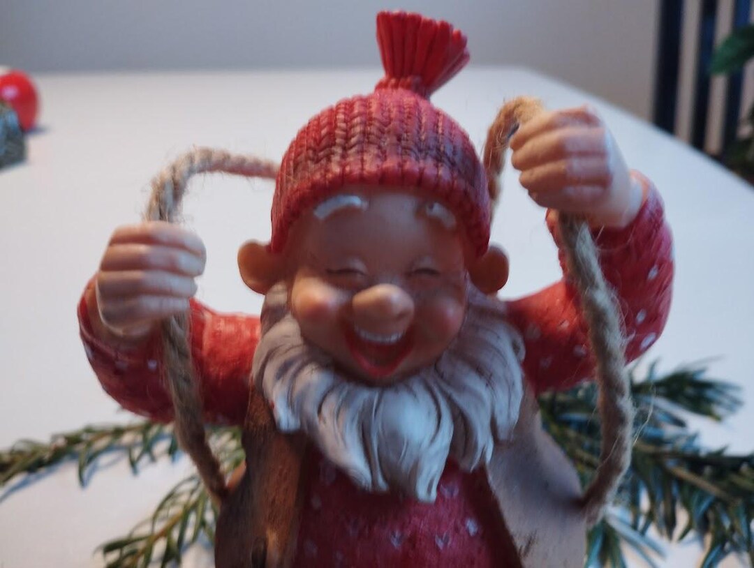 Hanging Swedish Tomte Girl and Boy. Vintage 1970s. - Etsy