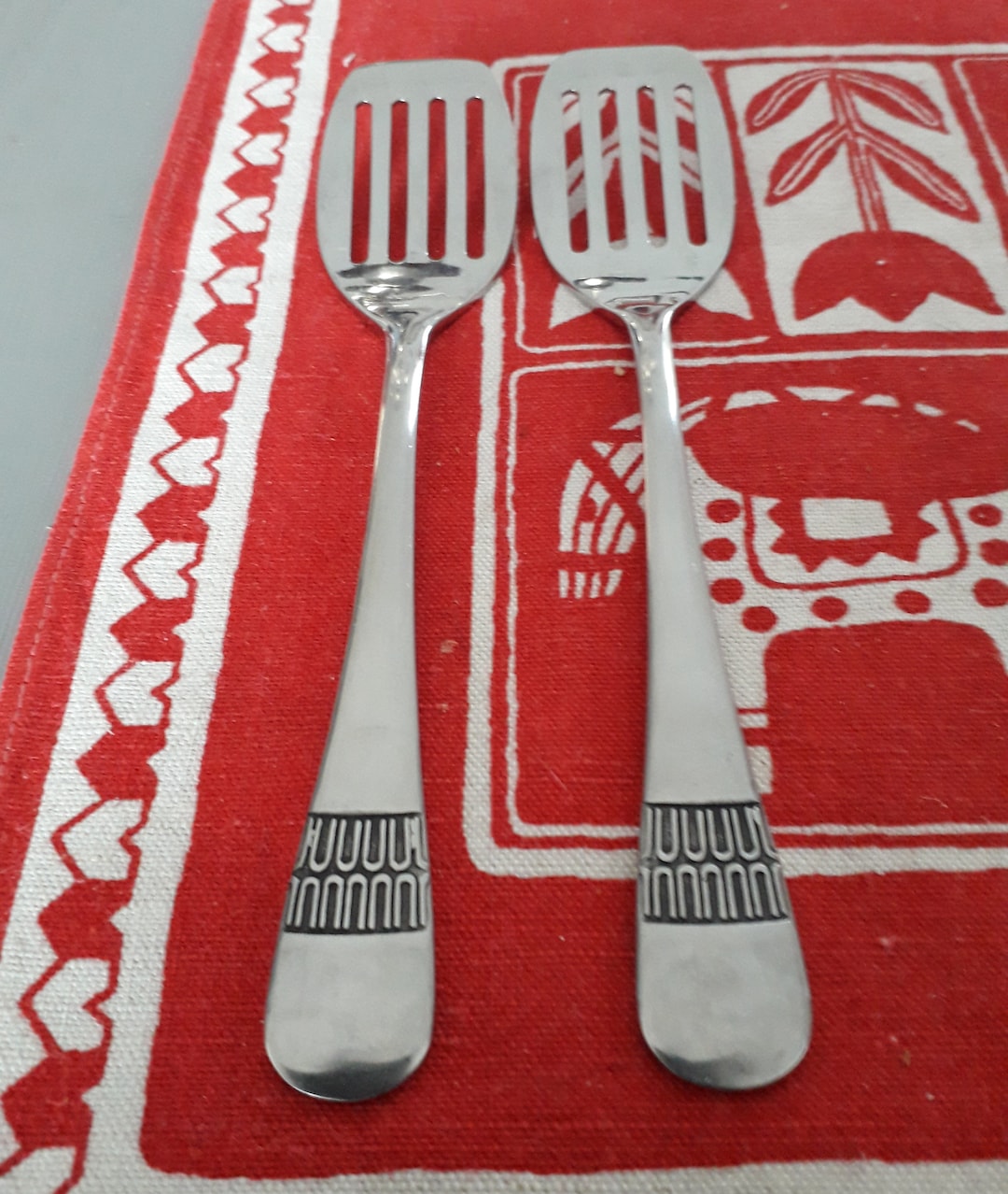 Two Stainless Steel Servers Spatulas. Swedish Vintage 1980s. - Etsy