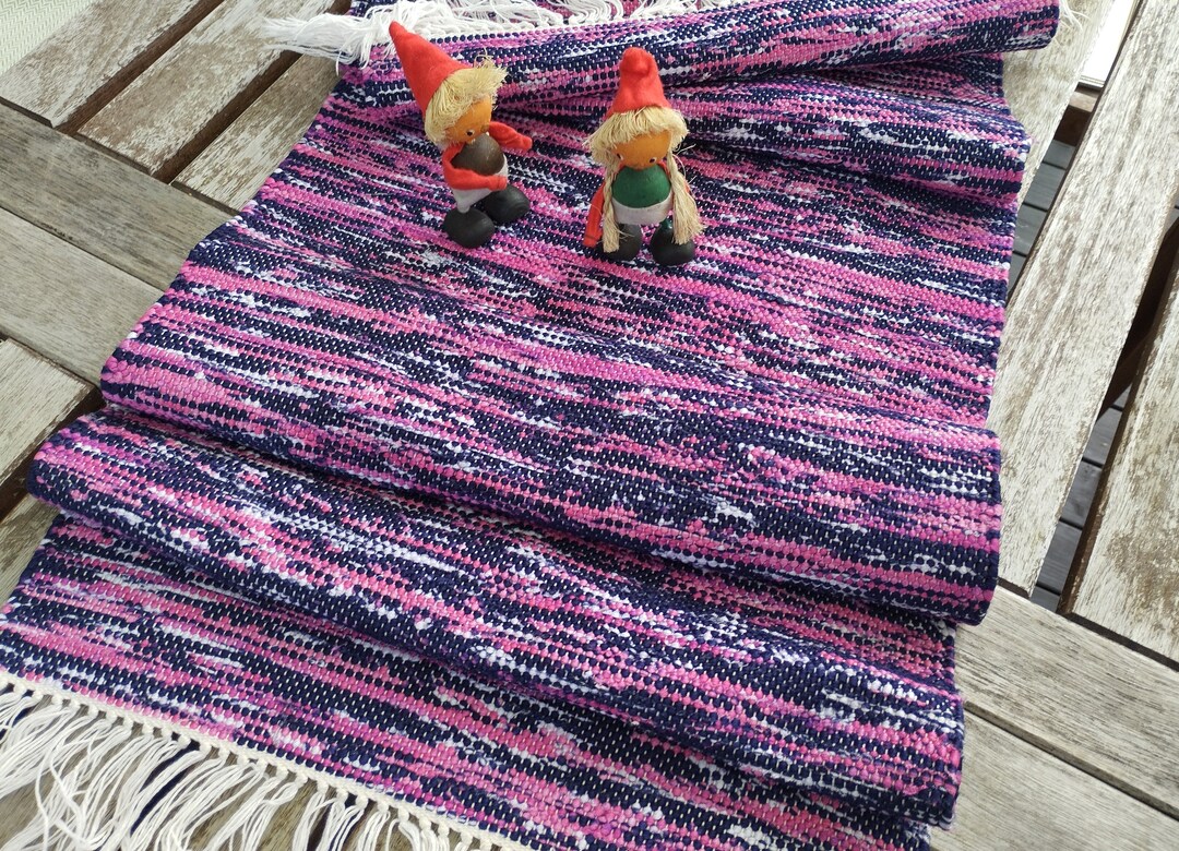 Vintage Hand-knotted Trasmatta Table Runner or Rug. Swedish Vintage ...