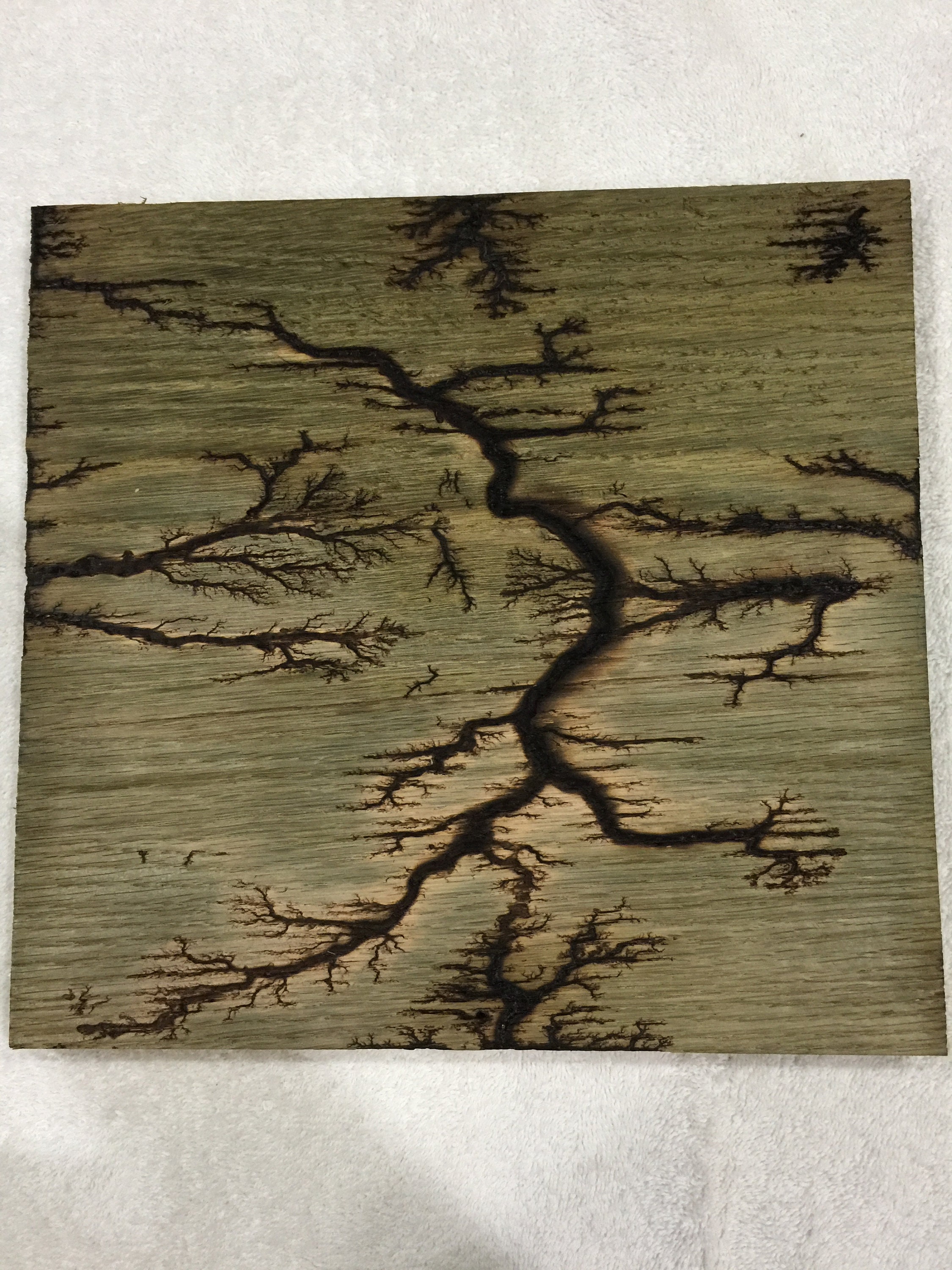 Fractal Burned Wood Art 12”X12” - Etsy
