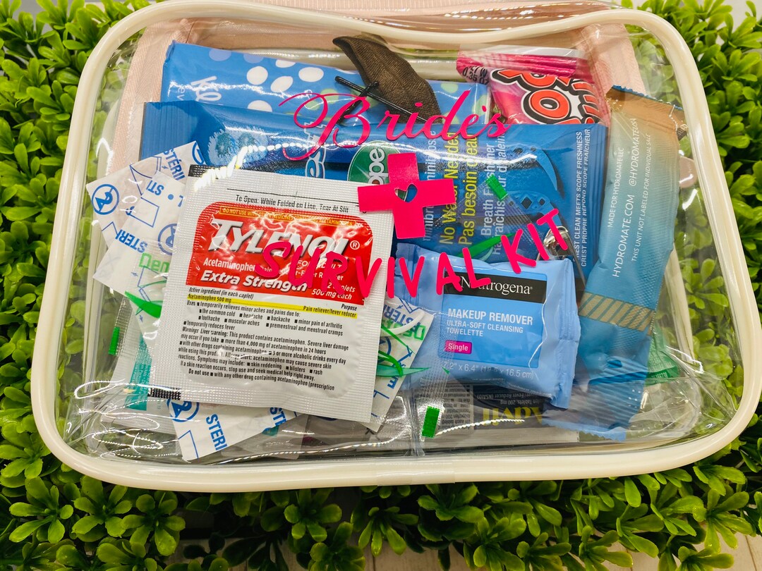 Bride's Survival Kit, Wedding Day Kit, Bridal Kit, Bride Essentials Kit ...