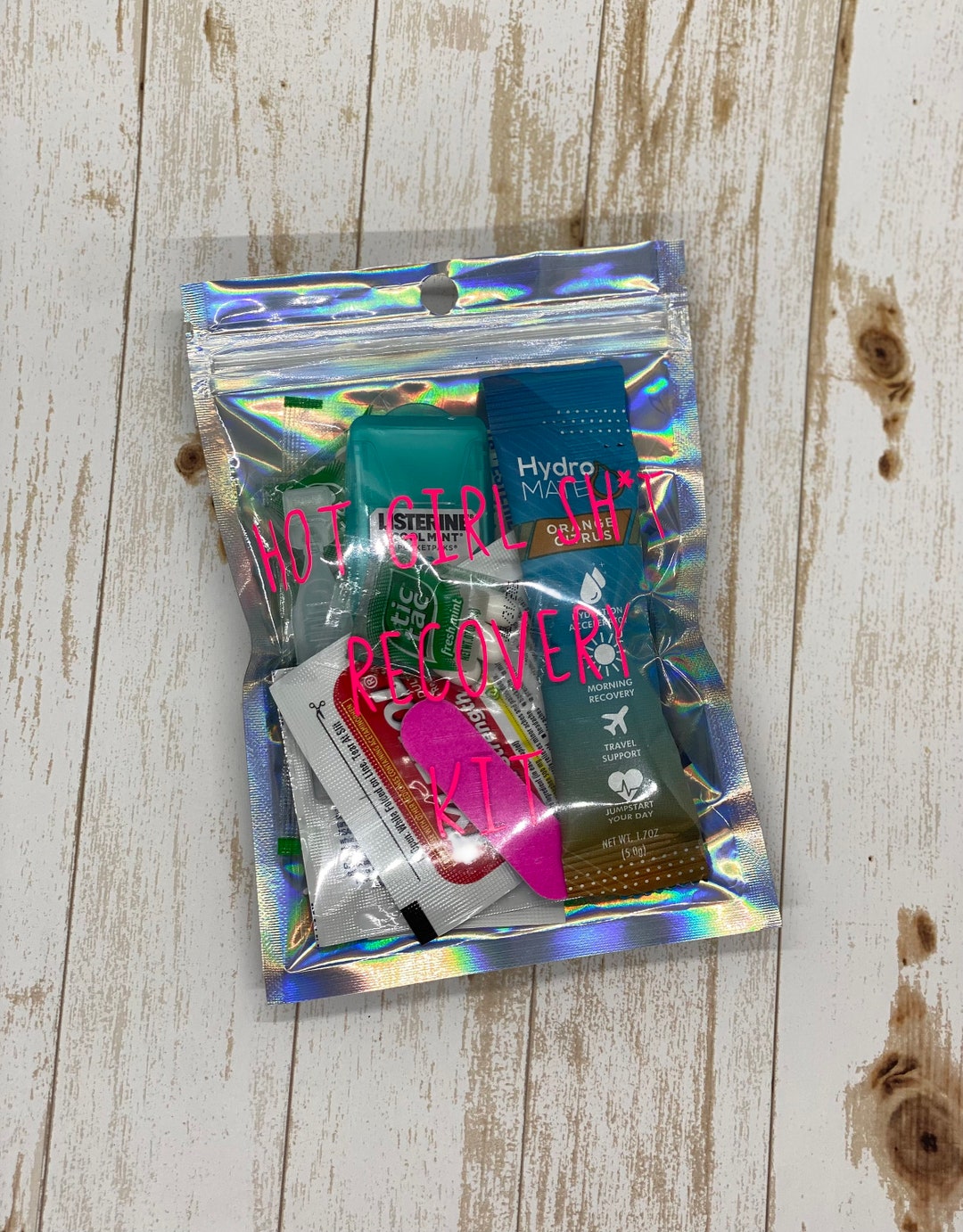 Hot Girl Sht Recovery Kit, Bachelorette Party Kit Bag, Hangover ...