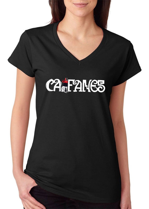 Rock En Español Caifanes Caifan Head Text Women's V-neck | Etsy