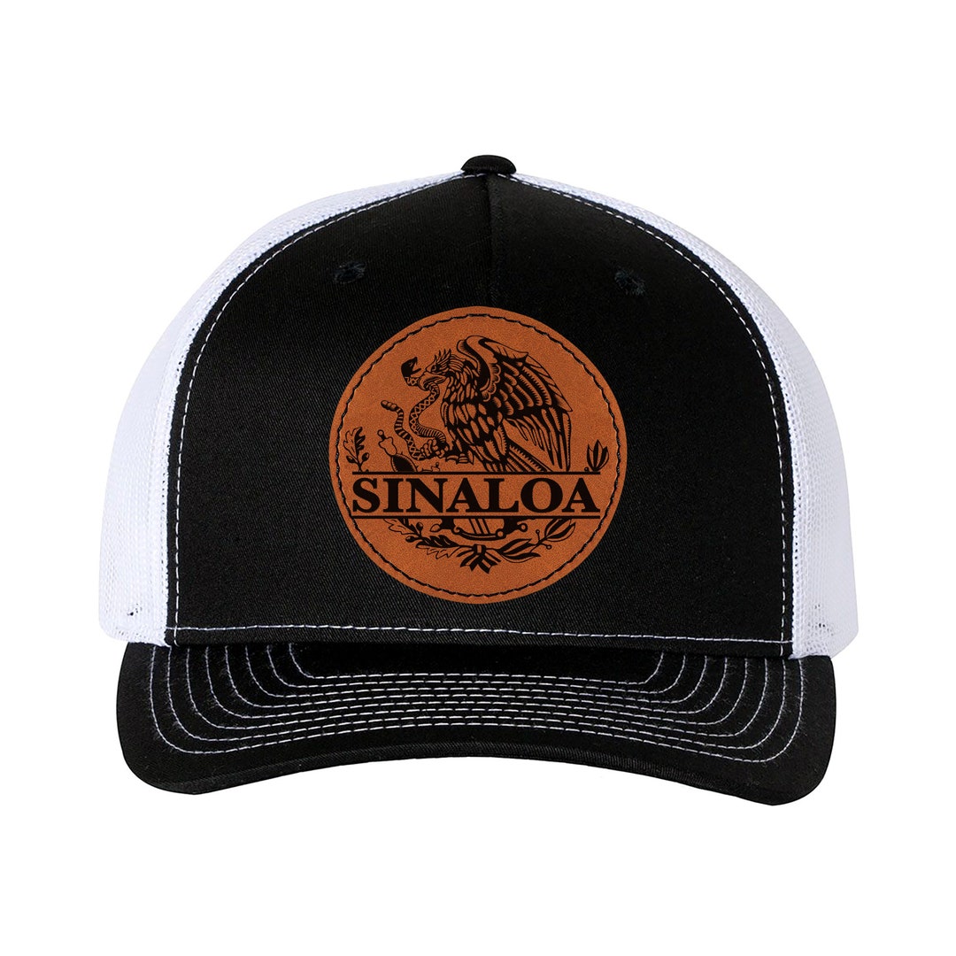 Trucker Hat Baseball Cap Mexican Hat Sinaloa Mexico Eagle Leather Patch ...