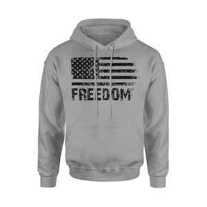 Freedom American Flag Patriotic Hoodie Sweatshirt - Etsy