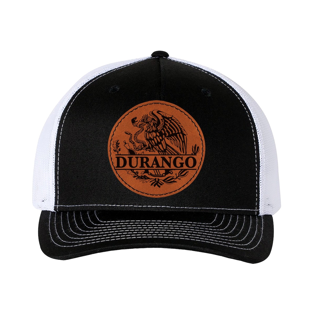Trucker Hat Baseball Cap Mexican Hat Durango Mexico Eagle Leather Patch ...