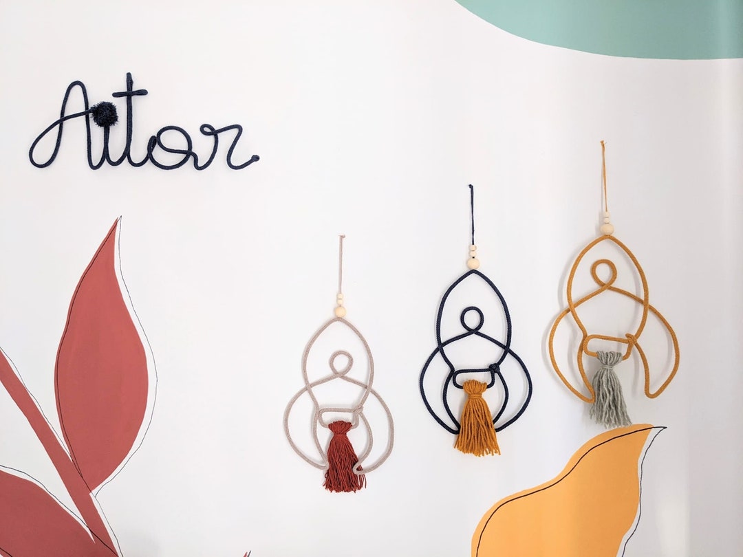 Hanging Rocket, Rocket Decoration for Kids Room, Rope Sign Decor, Wire ...