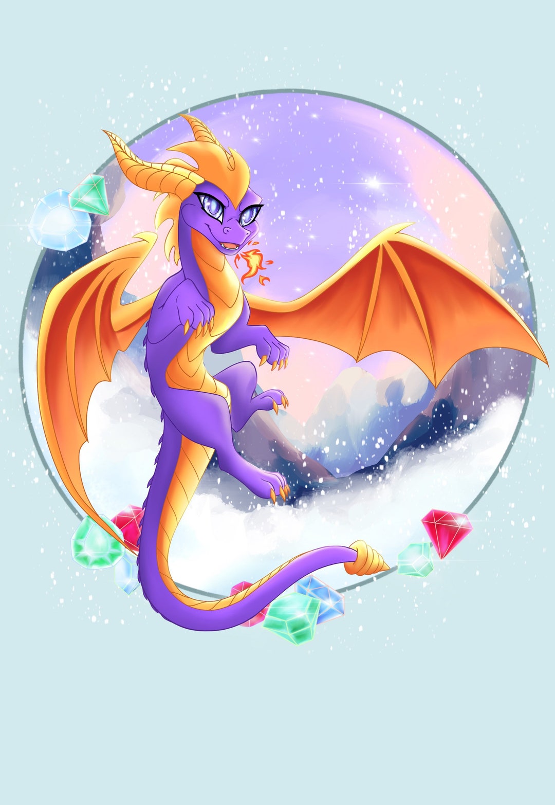 Spyro Print - Etsy
