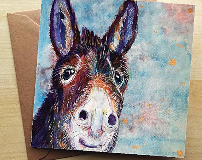 Donkey Greeting Cards Pack - Etsy UK