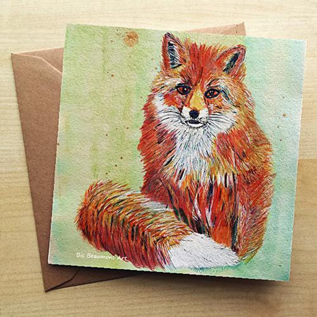 Clementine the Fox Greeting Card - Etsy