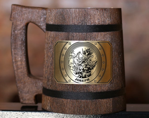 World of warcraft beer tankard Wow decorated beer stein Geek | Etsy