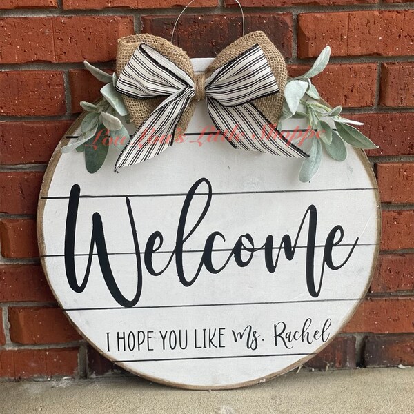 Ms Rachel Welcome Sign - Etsy