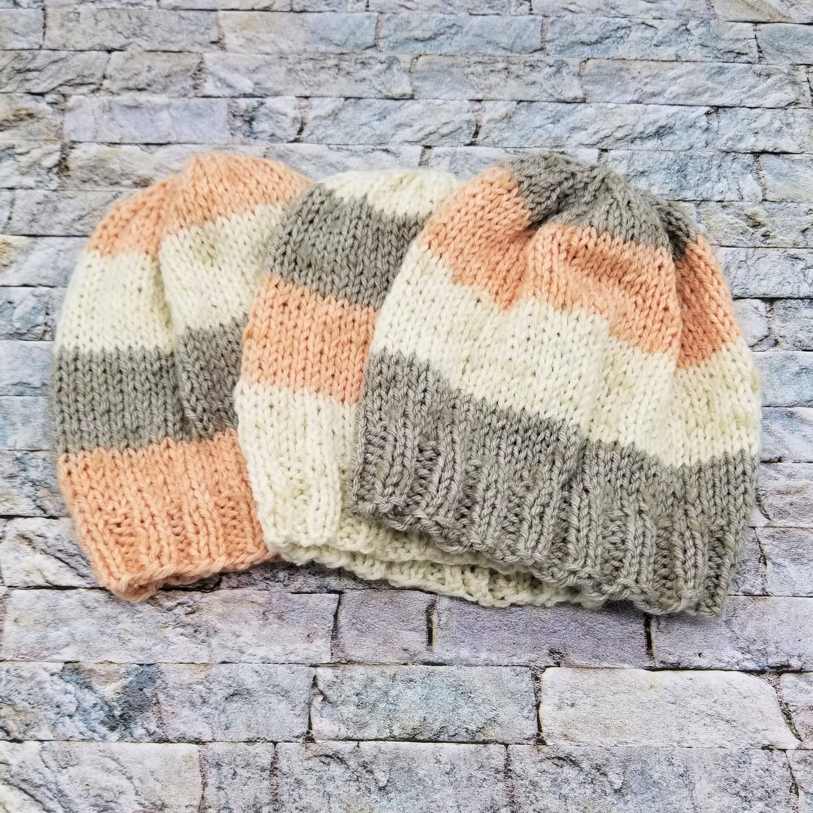Adult Hat Knitting Pattern, Knitted Hat Pattern for Adults, Easy Knit ...