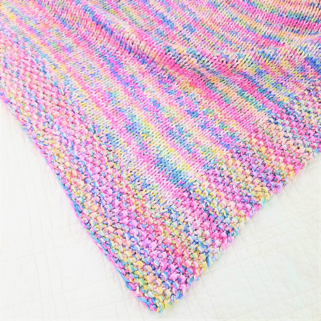 Baby Blanket Knitting Pattern, Easy Knit Baby Blanket Pattern, Baby ...